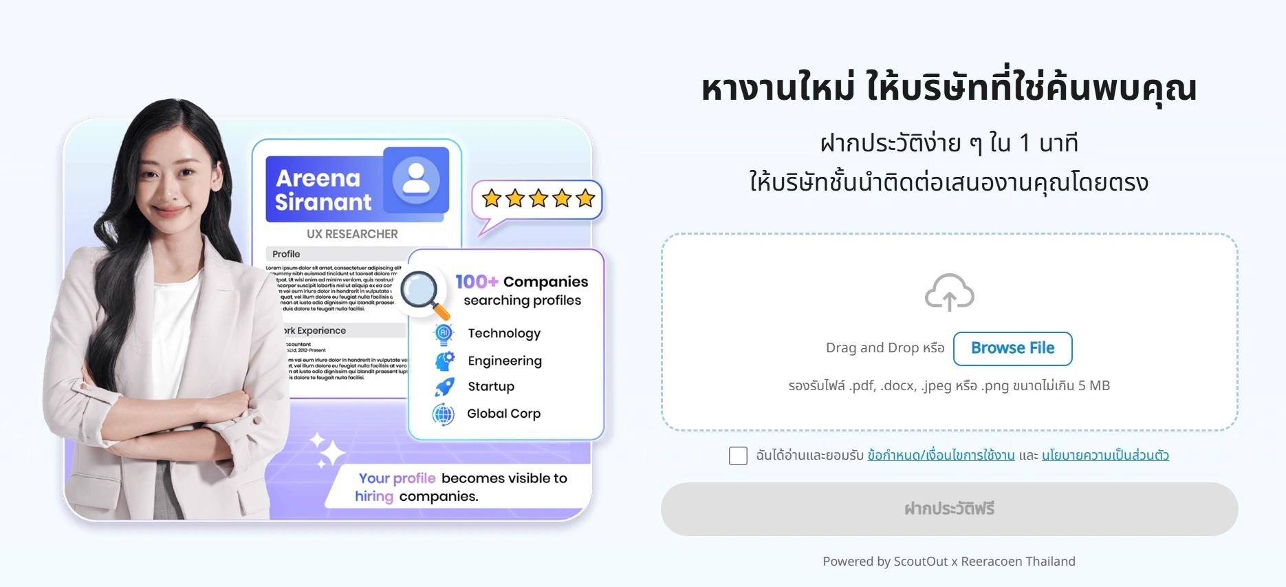 ProFi เปลี่ยนวิธีหางาน เพียงฝาก Resume บน Talent Marketplace